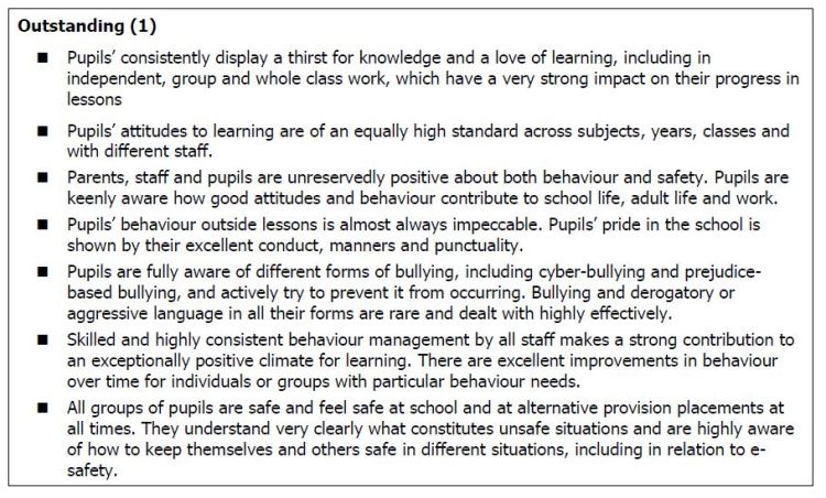 #OfstedSEFPlanner – Behaviour and Safety | @LeadingLearner