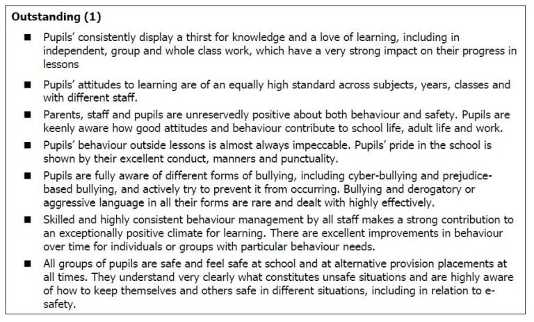 #OfstedSEFPlanner – Behaviour and Safety | @LeadingLearner